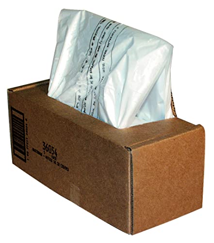 Fellowes Powershred Shredder Bags for 125/225/2250 Series Shredders, 50 Bags & Ties (36054)