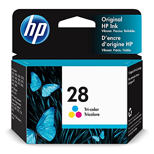 Original HP 28 Tri-color Ink Cartridge | Works with HP DeskJet 3320, 3420, 3520, 3550, 3620, 3650, 3740, 3840; OfficeJet 4110, 4215; PSC 1110, 1200, 1310; Fax 1240 Series | C8728AN