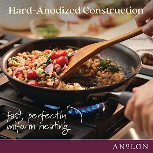 Anolon Advanced Hard Anodized Nonstick Frying / Fry Pan / Skillet - 8 Inch, Gray