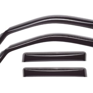 WeatherTech Custom Fit Front & Rear Side Window Deflectors for Cadillac CTS, Dark Smoke