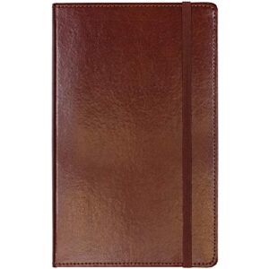 c.r. gibson mj5-4792 brown bonded leather notebook with 240 ruled pages, 5″ w x 8.25″ h