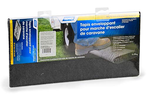 Camco 42925-A Gray 18 Inch 42925 18" Rv Step Rug-Grey