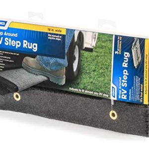 Camco 42925-A Gray 18 Inch 42925 18" Rv Step Rug-Grey