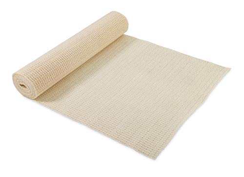 Camco Slip Stop Liner - Prevents Slipping and Sliding in RVs & Camper Kitchen Shelves and Drawers | Great for Toolboxes, Rugs, & More |Durable, Washable Material | 1' x 12' Roll - Cream (43277)