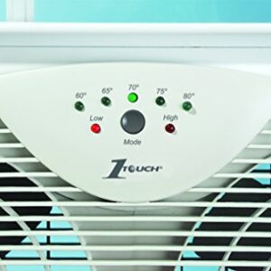 Holmes Dual 8" Blade Twin Window Fan with LED One Touch Thermostat Control