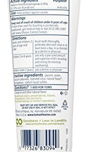 Tom's of Maine Natural Children's Fluoride Toothpaste, Outrageous Orange Mango, 4.2 Ounce