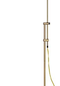 Cal Lighting BO-117FL-AB Floor Lamp Pharmacy Collection with Adjust Pole , 62 inches, Antique Brass Finish