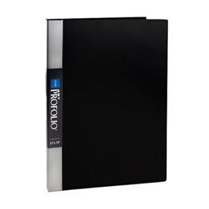 itoya original art profolio 13×19 black photo album book with 48 pages – photo album art portfolio folder for artwork – picture book portfolio binder – presentation binder photo book