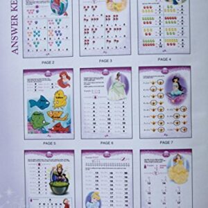 Easter Basket Stuffer Gift Disney Princess Addition and Subtraction Kindergarten Math Workbook