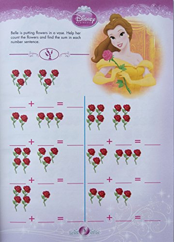 Easter Basket Stuffer Gift Disney Princess Addition and Subtraction Kindergarten Math Workbook