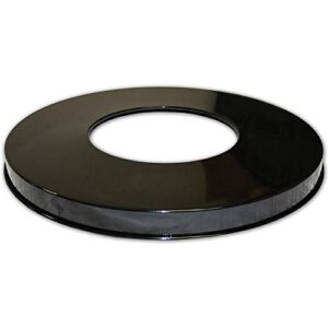 witt industries m3601-ftl-bk steel open flat lid, black