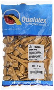 qualatex 5″ metallic gold latex balloons (100ct)