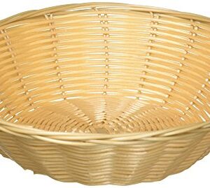 Winco Round Woven Basket, 9-Inch by 2.75-Inch, Natural