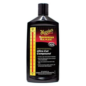 meguiar’s m10508 mirror glaze ultra-cut compound – 8 oz bottle