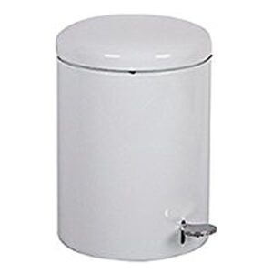 witt 2240wh step on metal biohazard waste container, 4gal capacity, 11-1/2″ diameter x 16″ height, white