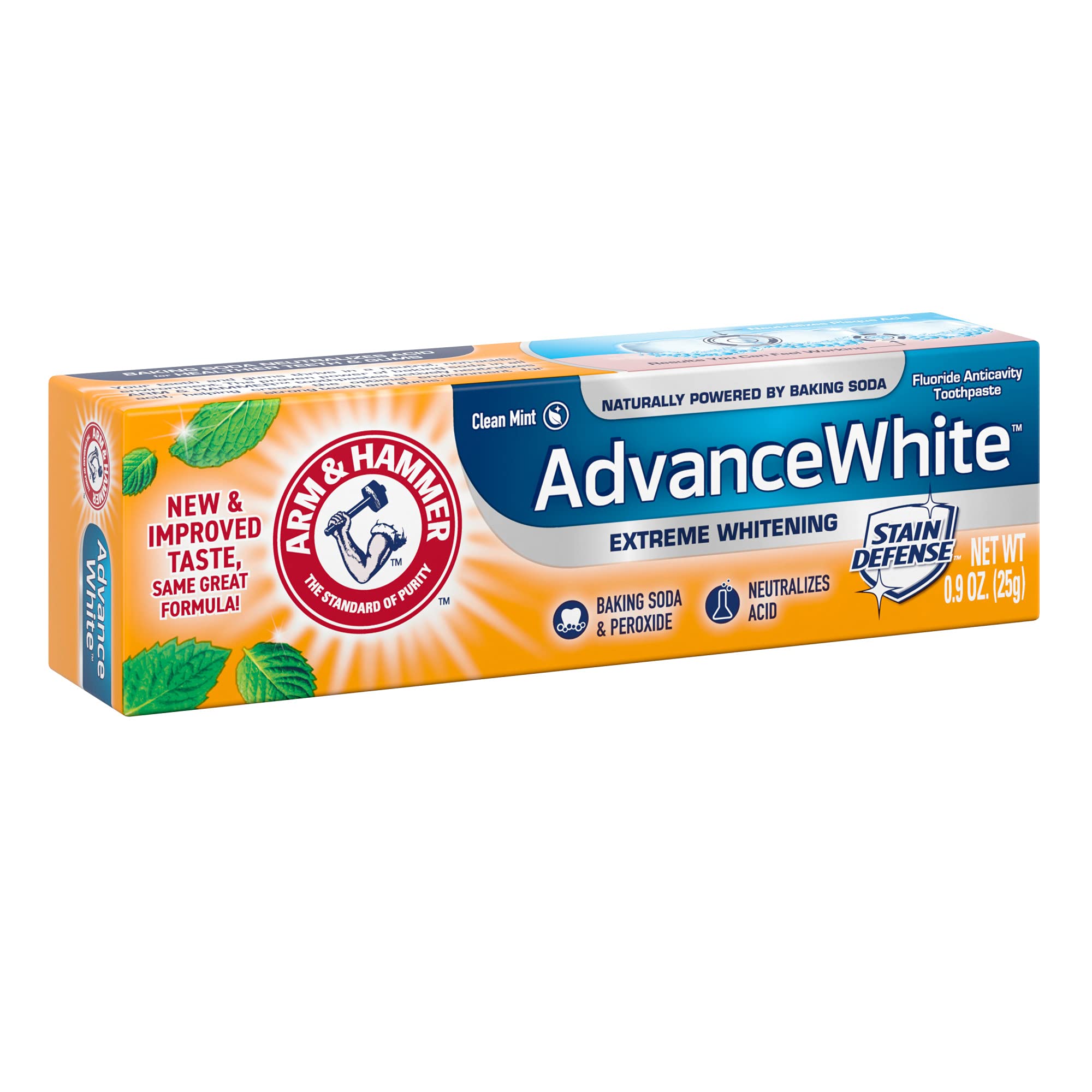 Arm & Hammer Advance White Extreme Whitening Toothpaste, 0.9 oz. (Packaging May Vary)