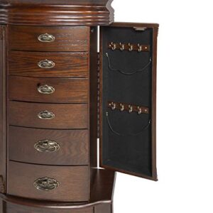 Powell Italian Influenced Transitional Espresso Jewelry Armoire