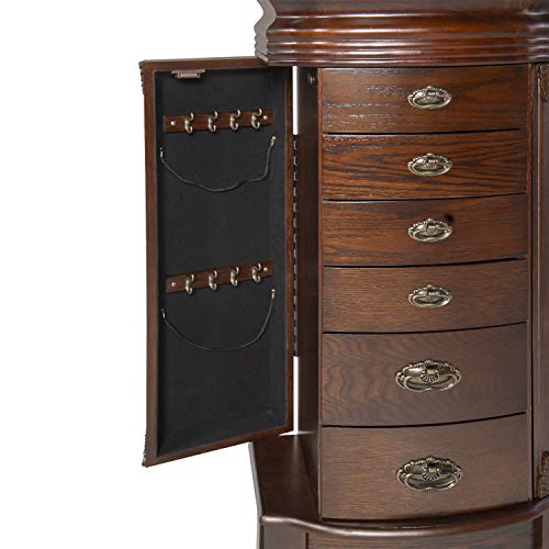 Powell Italian Influenced Transitional Espresso Jewelry Armoire