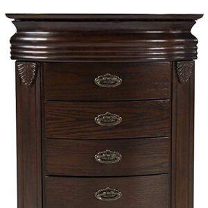 Powell Italian Influenced Transitional Espresso Jewelry Armoire