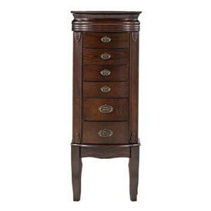 Powell Italian Influenced Transitional Espresso Jewelry Armoire