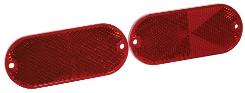 Reese Towpower 73820 Red Quick Mount Reflector - 2 Pack , maroon