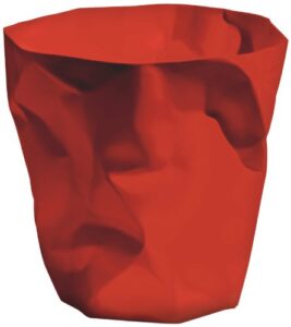 essey rubbish bin red