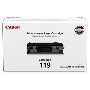 Canon Genuine Toner, Cartridge 119 Black (3479B001), 1 Pack, for Canon imageCLASS MF5800 /5900/6100 Series, MF410 Series, LBP6300 / 6600 Series, LBP250 Series Laser Printer