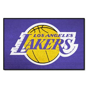 fanmats – 11911 nba los angeles lakers nylon face starter rug 19″x30″