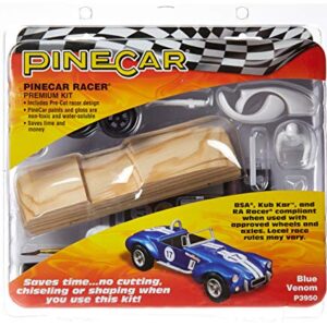 Woodland Scenics Pine Car Derby Racer Premium Kit, Blue Venom (P3950)