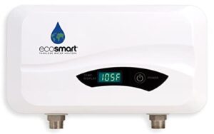 ecosmart pou 3.5 point of use electric tankless water heater, 3.5kw@120-volt, 6 x 11 x 3 inch