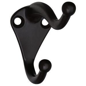 national hardware n330-761 v160 coat/hat hooks in oil rubbed bronze, 2 pack