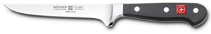 wusthof classic boning knife, 5-inch, black/silver