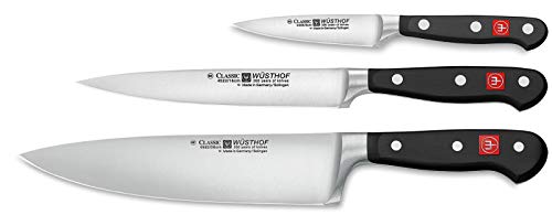 Wüsthof - Three Piece Cook’s Set - 3 1/2" Paring Knife, 6" Utility Knife, and 8" Cook’s Knife (9608)