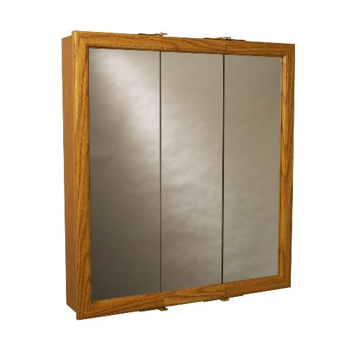 Zenith Products K30 Wood Tri-View Medicine Cabinet