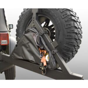 rugged ridge 12801.50 triangular storage bag for rugged ridge tire carriers