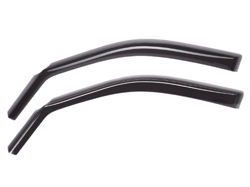 WeatherTech Custom Fit Front Side Window Deflectors for Dodge Ram 1500 Pickup QuadCab, Dark Smoke