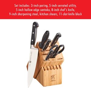 Zwilling J.A. Henckels Professional S Knife Block Set, 7 Piece, Black