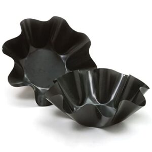 norpro nonstick tortilla bowl bakers/makers, set of 2, 1-pack, black