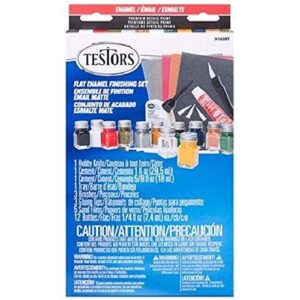 testors flat finish enamel paint set, packaging may vary