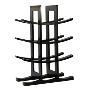 oceanstar 12-bottle bamboo wine rack, dark espresso