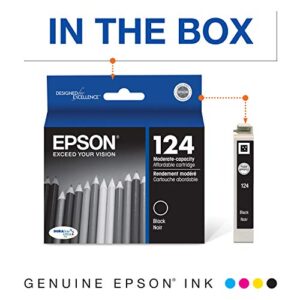 Epson T124120-S DURABrite Ultra Black Moderate Capacity Cartridge Ink