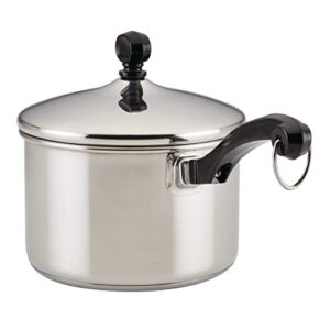 Farberware Classic Stainless Steel Sauce Pan/Saucepan with Lid, 3 Quart, Silver