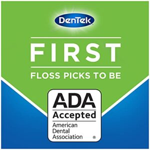 DenTek Triple Clean Advanced Clean Floss Picks, No Break & No Shred Floss, 150 Count