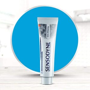 Sensodyne Extra Whitening Toothpaste for Sensitive Teeth, Cavity Prevention and Sensitive Teeth Whitening - 4 Ounces