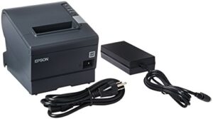 tm-t88v direct thermal printer – monochrome – dark gray receipt print