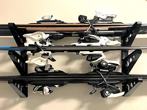 StoreYourBoard Ski Storage Rack, Horizontal Wall Rack