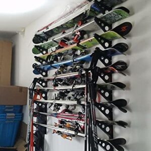 StoreYourBoard Ski Storage Rack, Horizontal Wall Rack