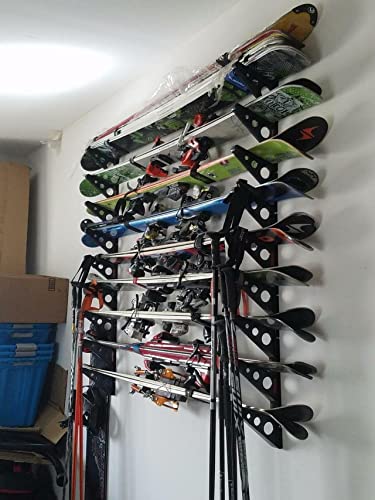 StoreYourBoard Ski Storage Rack, Horizontal Wall Rack