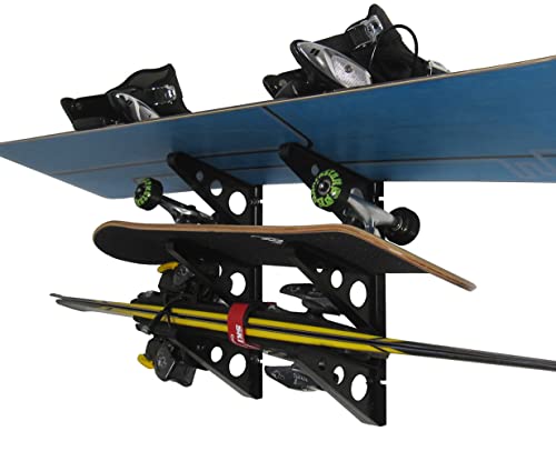 StoreYourBoard Ski Storage Rack, Horizontal Wall Rack