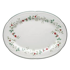 pfaltzgraff winterberry stoneware serving platter (14-inch)